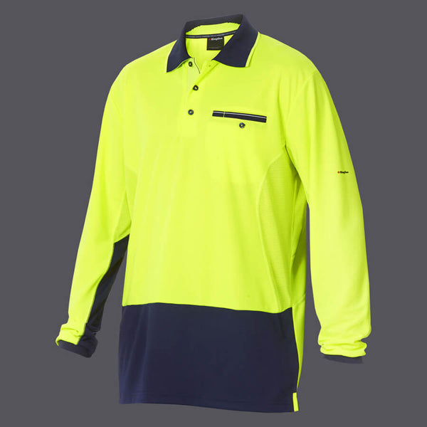 K54840 Hyperfreeze Hi Vis Long Sleeve Polo - Southern Cross Safety ...